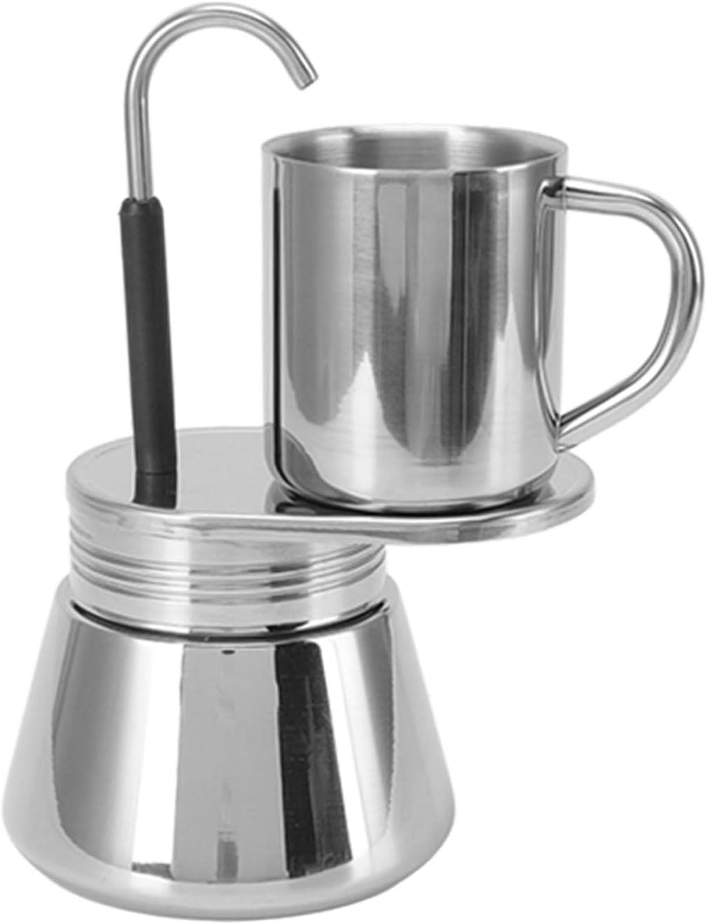 Amazon.com: Single Spout Moka Pot, Mini Stovetop Espresso Coffee Maker ...