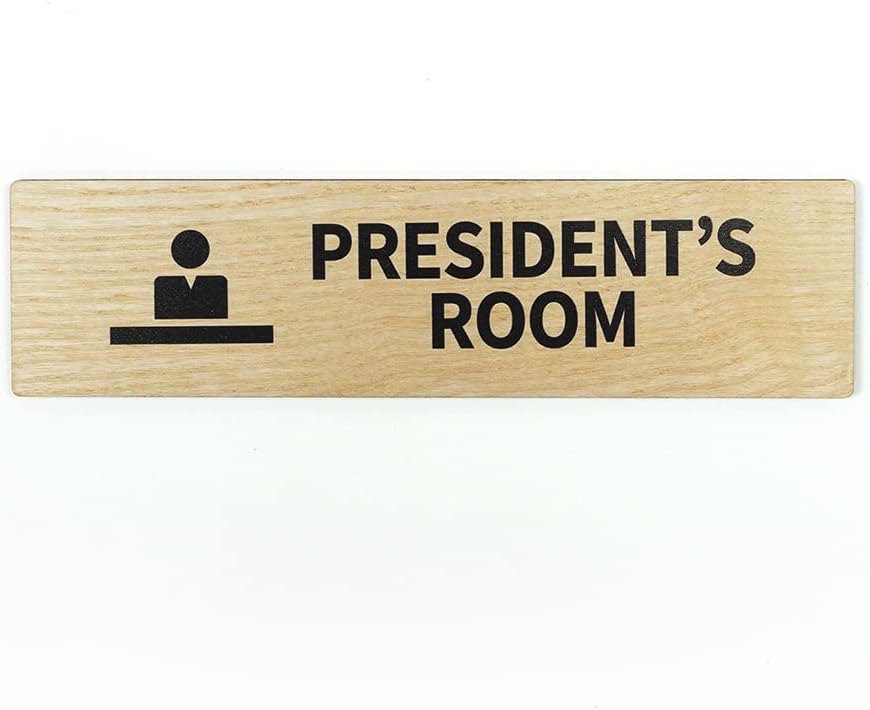 Amazon | サインプレート ウッドサイン PRESIDENT'S ROOM 社長室 65x250 メイプル/ウォールナット ドアサイン ...