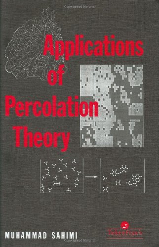 Applications Of Percolation Theory: Sahini, M, Sahimi, M: 9780748400751 ...
