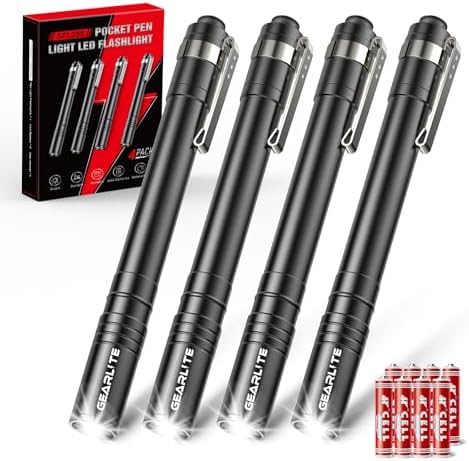 GEARLITE Mini LED Flashlight, IPX4 Waterproof Mini Flashlight, Small ...