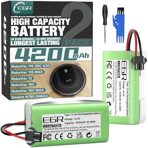 Amazon.com: eufy Accessories Replacement Battery Pack, Compatible with ...