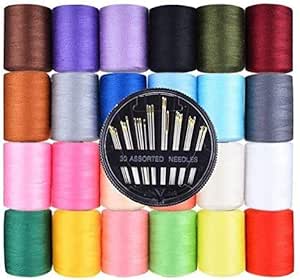 Amazon.com: Candora 24 Pcs 1000 Yards Polyester Sewing Thread Each ...