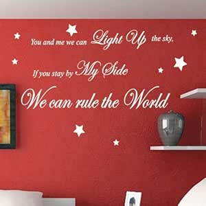 Take That Rule The World Song Lyrics Wall Quote Stickers Wall Decals ...