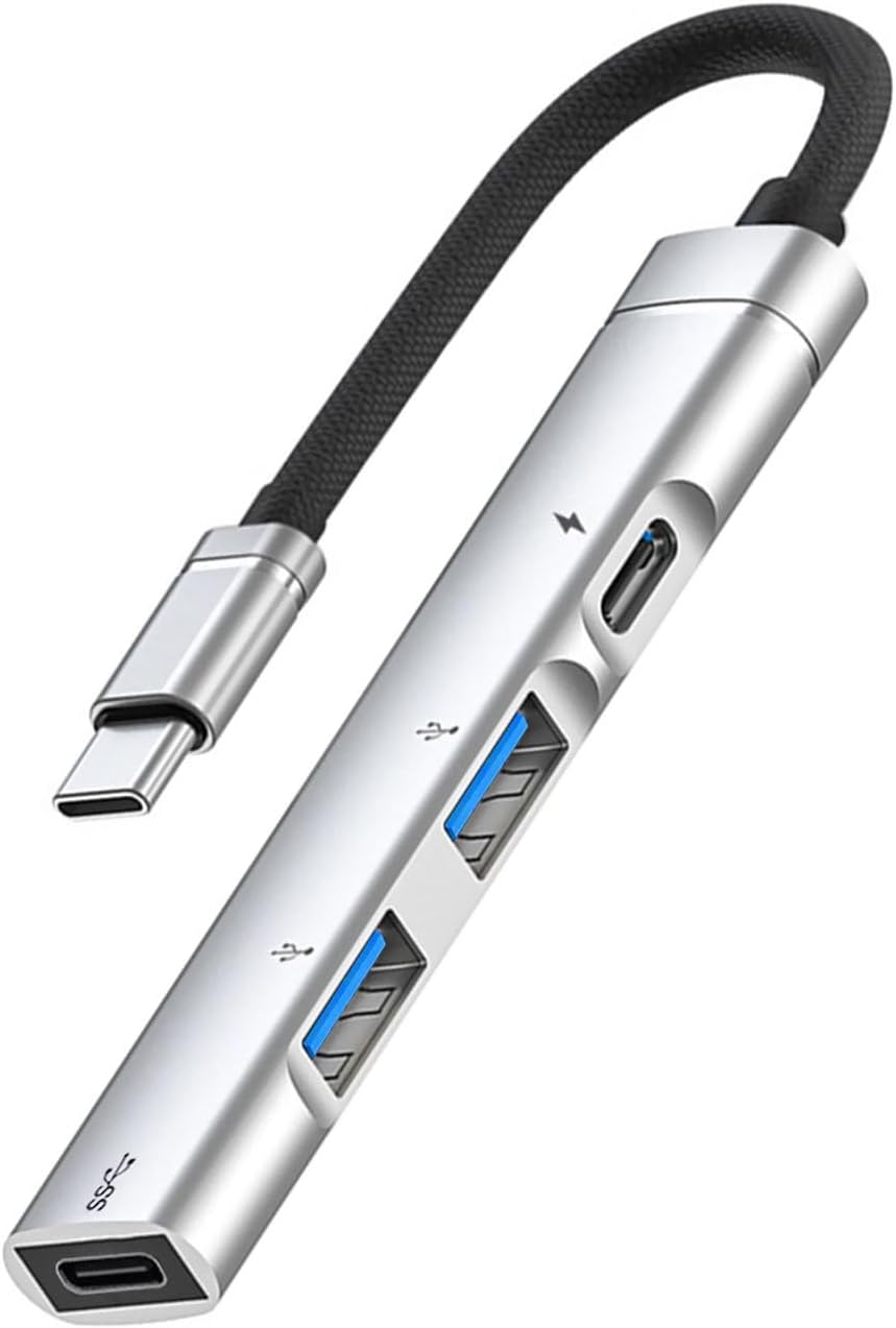 Amazon.com: Insignia USB-C Hub 4 Ports, Multiple USB 3.0 Hub, USB C ...