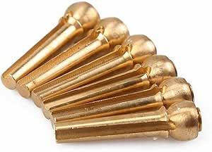 Amazon.com: 6 PCS Brass Bridge Pins Replacement Parts Guitar Bridge Saddle Nut Set for Folk ...