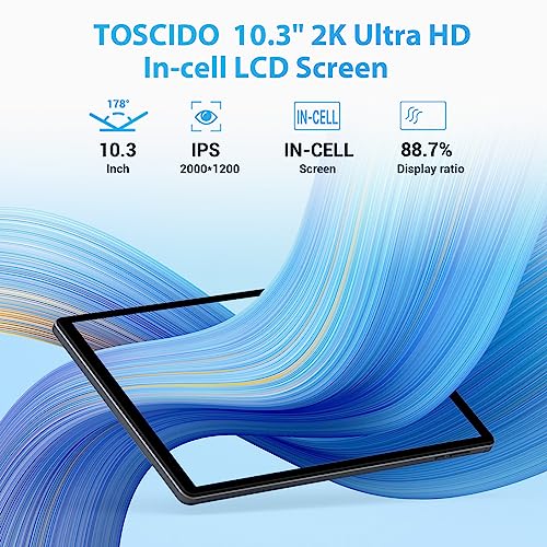 Snapklik.com : Tablet 2023 Android 12 Tablets 10.3 Inch 2K FHD Tableta ...