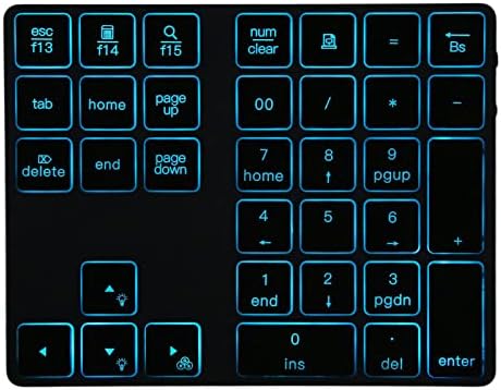 Amazon.com: EBTOOLS Bluetooth Number Pad, Rechargeable 34 Key Numeric ...