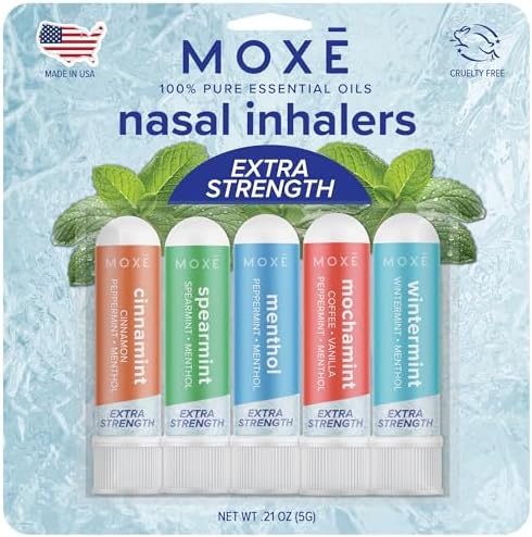 Amazon.com: MOXĒ Extra Strength Nasal Inhaler Variety Pack | 5 Powerful ...