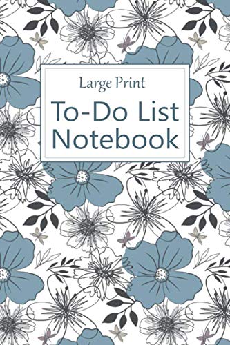 Large Print To-Do List Notebook; daily checklist, priorities list, dot ...