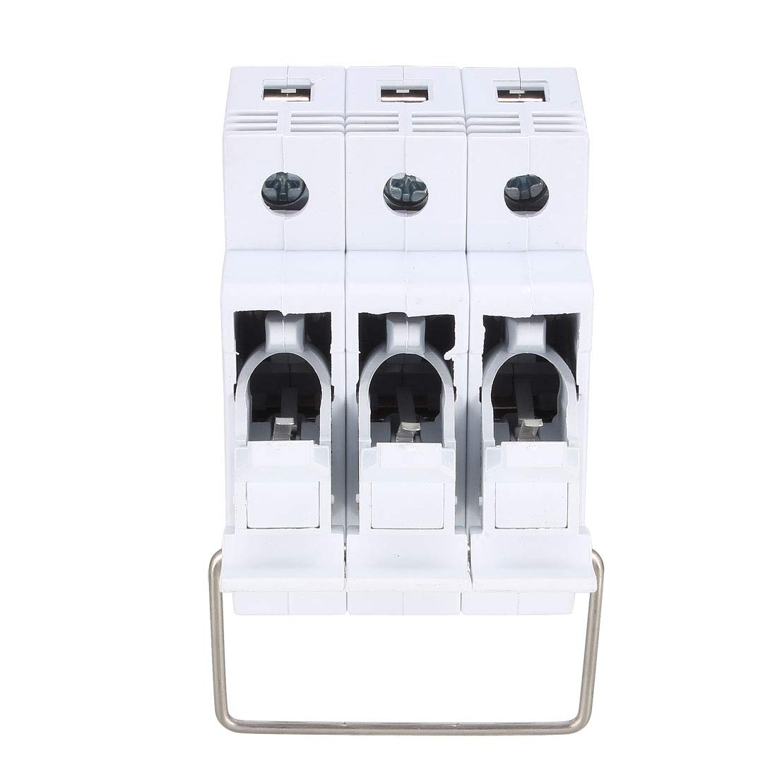 30 Amp 600 Volt Fuse Block Asi Afb01f3n Din Rail Mount Fuse Holder 3