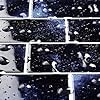 Livelynine Bathroom Tile Stickers Blue Stick on Tiles Kitchen Dark Blue ...
