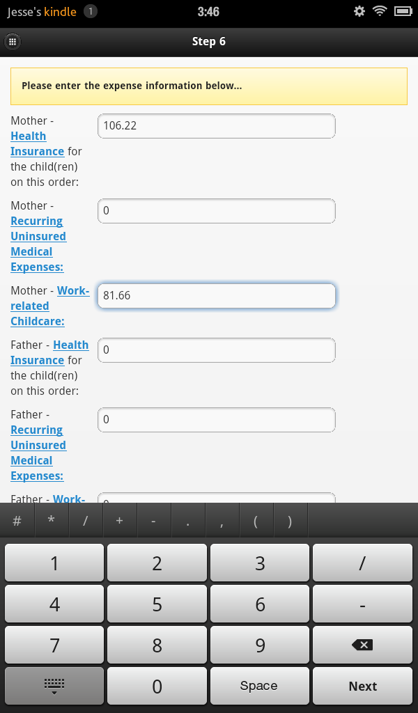 TN Child Support Calculator - App on Amazon Appstore