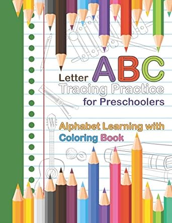 Letter ABC Tracing Practice for Preschoolers Alphabet Learning with ...