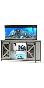 Amazon.com: Tatub 75-90 Gallon Farmhouse Fish Tank Stand with Cabinet ...