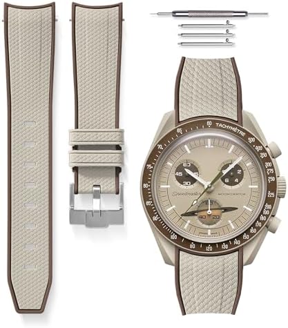 HORACE Universal bi-color rubber quick-release watch strap compatible ...