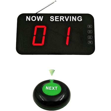 Amazon.com : Take A Number System Wireless Number Calling System with 2 ...