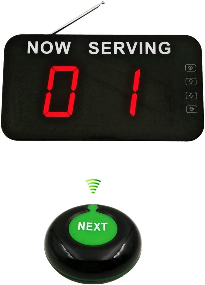 Amazon.com : Take A Number System Number Calling System with 2 digits ...