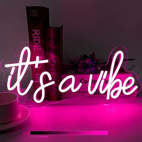 Amazon.com : Moodlion It's a Vibe Neon Sign, Neon Signs for Wall Decor ...