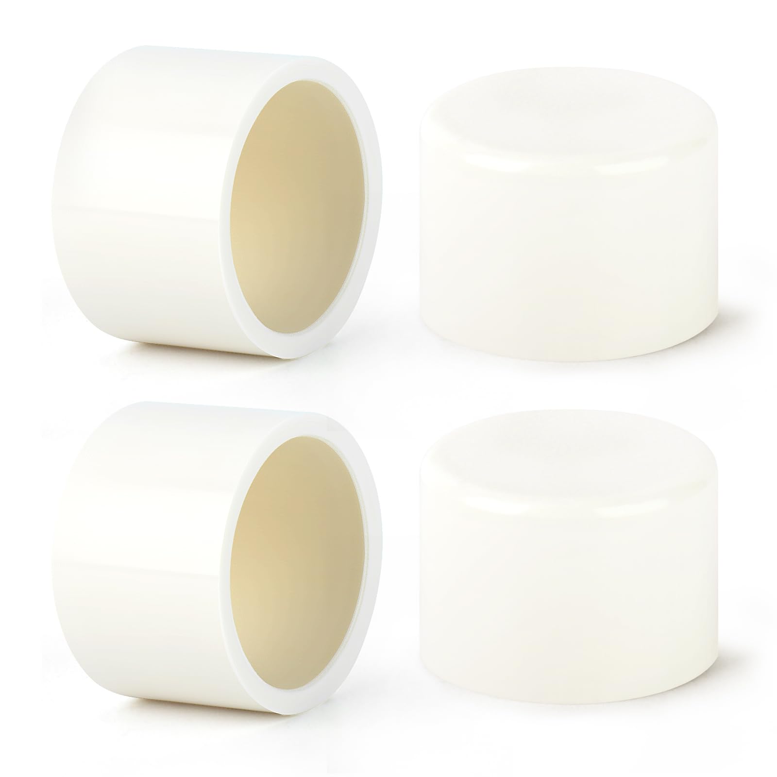 Amazon.com: GASHER 4PCS PVC Pipe Fitting 3" PVC Pipe End Cap Plug ...