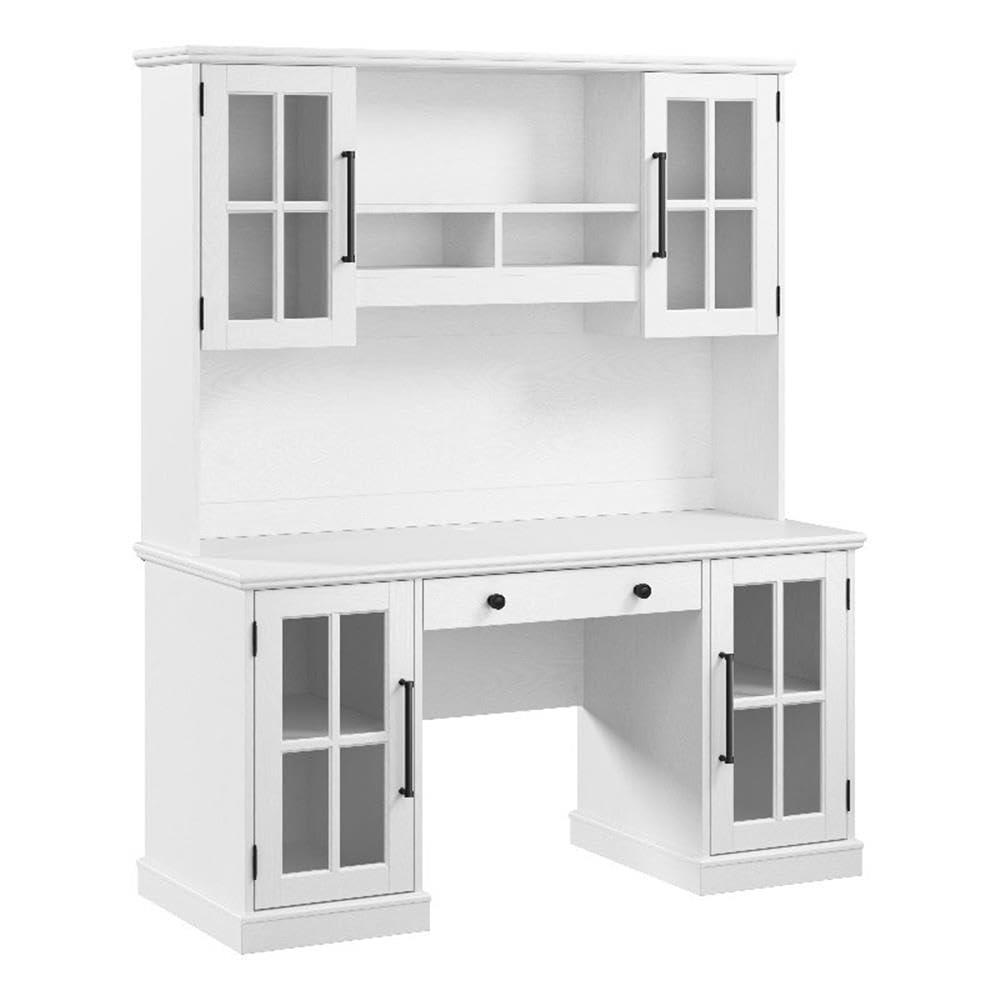 Amazon.com: Bush Furniture Westbrook 60W Computer Desk with Hutch and ...