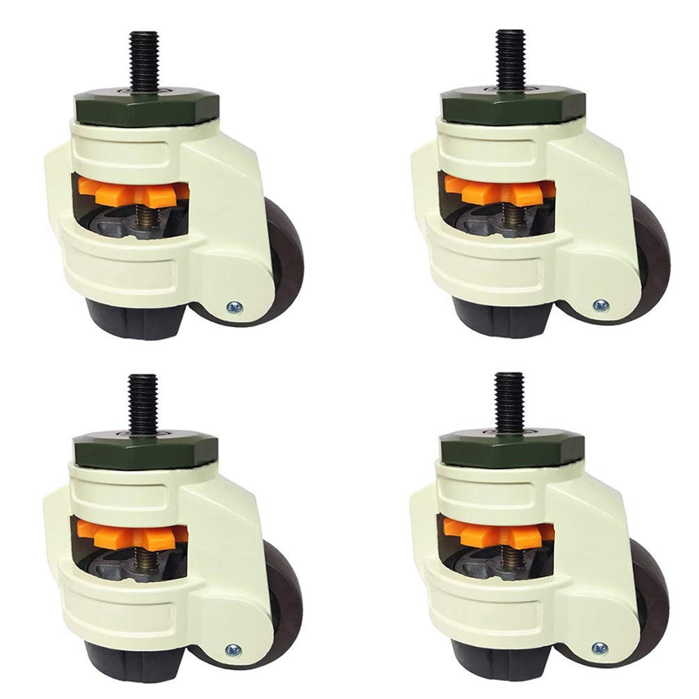 Buy Retractable Leveling Machine Casters - 4 Pack - 500lbs Per Set ...