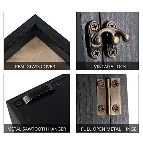 GraduationMall Black 5″x12.5″(13x32cm) Shadow Box Frame Door Display ...