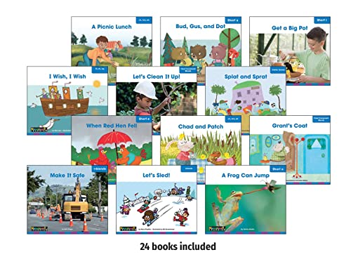 Decodable Readers Book Set: Short Vowels, Consonant Blends, and ...