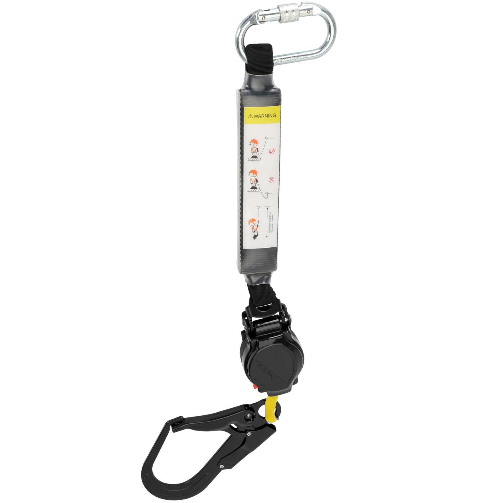 Snapklik.com : 6 Foot Retractable Safety Lanyard, 6 Ft Retractable ...