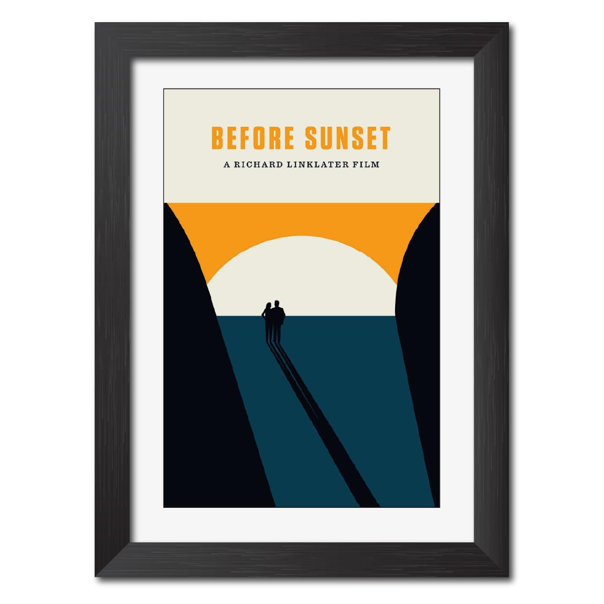 inspire TA Before Sunset A Love Story Movie Poster Painting Wall Frame ...