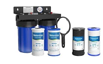 Waterdrop 2 Stage Whole House Water Filter System, with Carbon Filter ...