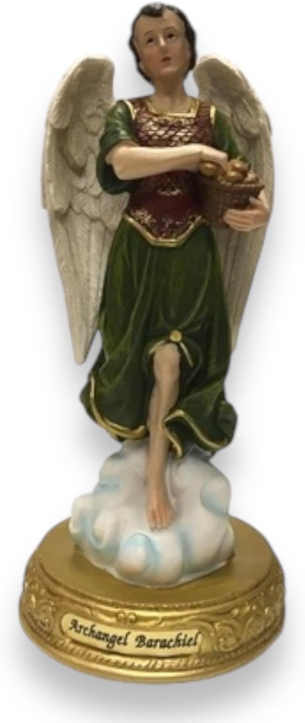 Amazon.com: Saint Barachiel Archangel 12” Resin Figurine – Elegant ...