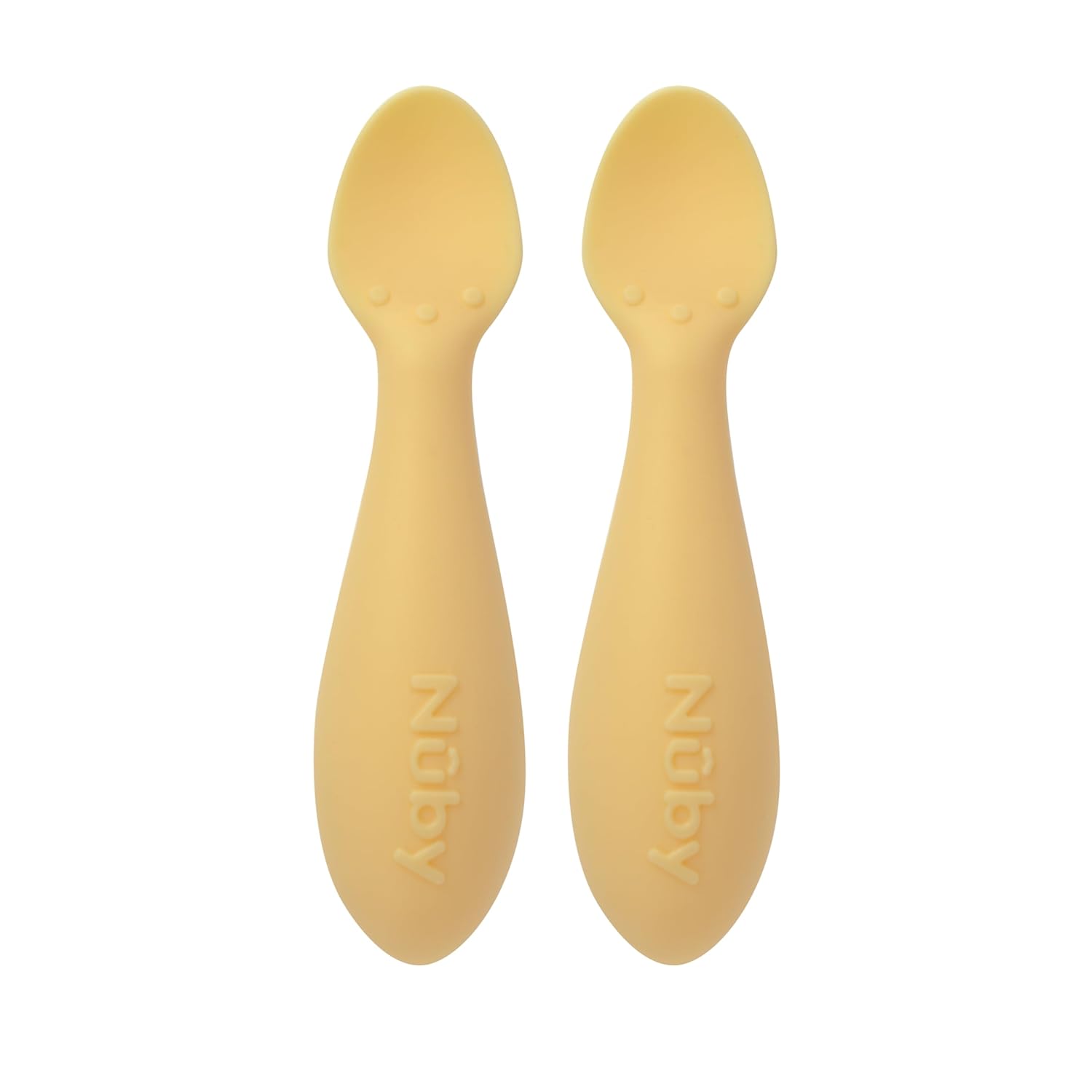 Amazon.com: Nuby Silicone Mini Spoons - (2-Pack) Baby-Led Weaning ...