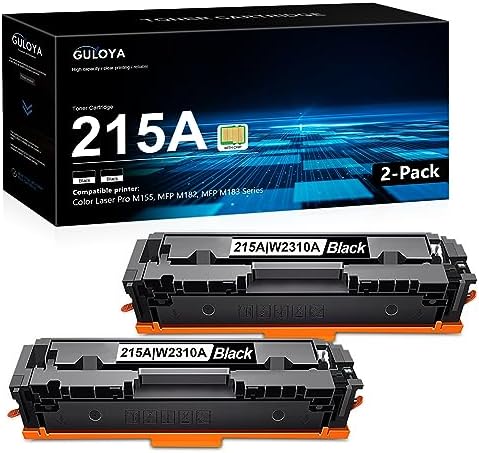 Amazon.com: (215A with Chip) 215A Black Toner Cartridge 2 Pack ...