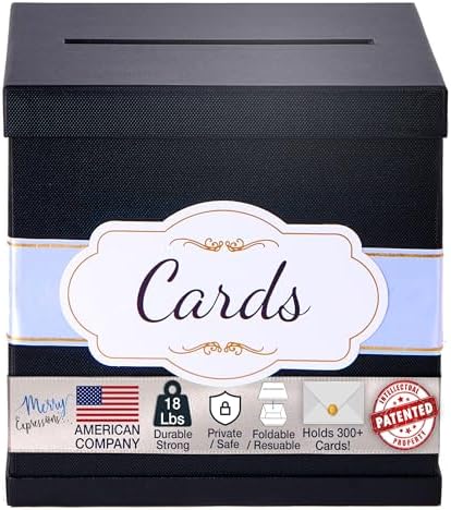 Amazon.com: The Wishing Well - Large Wedding Card Box with Picture ...