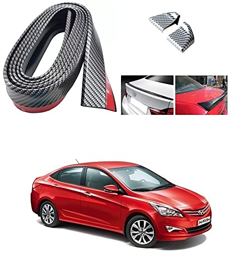 Buy Znee Smart Samurai Carbon Finish Trimmable Car Spoiler Car Lip ...