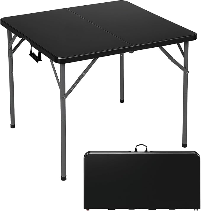 Amazon.com : FDW 34" Square Outdoor Dining Table, Foldable Portable ...