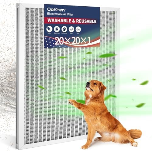Electrostatic Washable Permanent A/C Furnace Air Filter (20X20X1 ...
