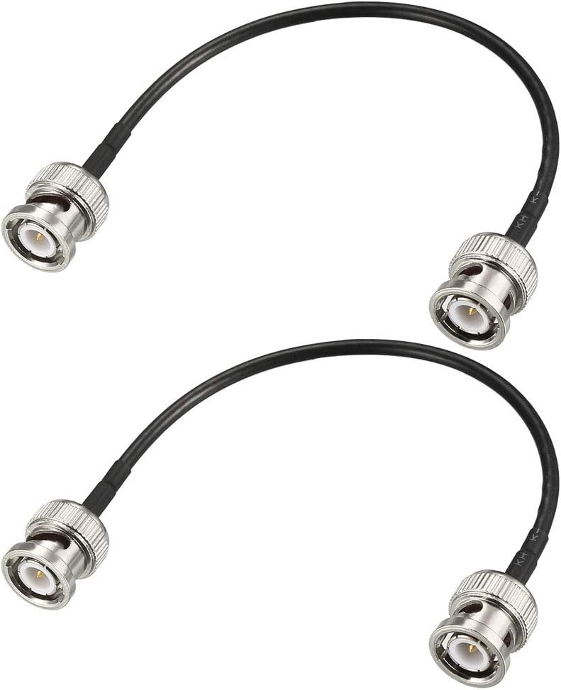 Amazon.com: uxcell BNC Male to Male Coaxial Jumper Cable 50 ohm 6 inch RG174 for Video Signals ...