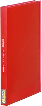 Amazon.co.jp: キングジム クリアファイル シンプリーズ 透明 40ポケット A4タテ 赤 186TSPW-R : 文房具・オフィス用品