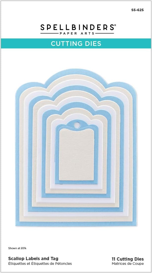 Amazon.com: Spellbinders Etched Dies-Nested Postage Labels & Tag