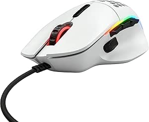 Glorious Model I Ergonomic Matte White Gaming Mouse - 9 Programmable ...