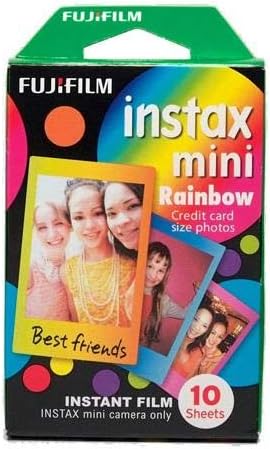 Amazon.com : Fujifilm Instax Mini Instant Rainbow Film 50 Sheets ...