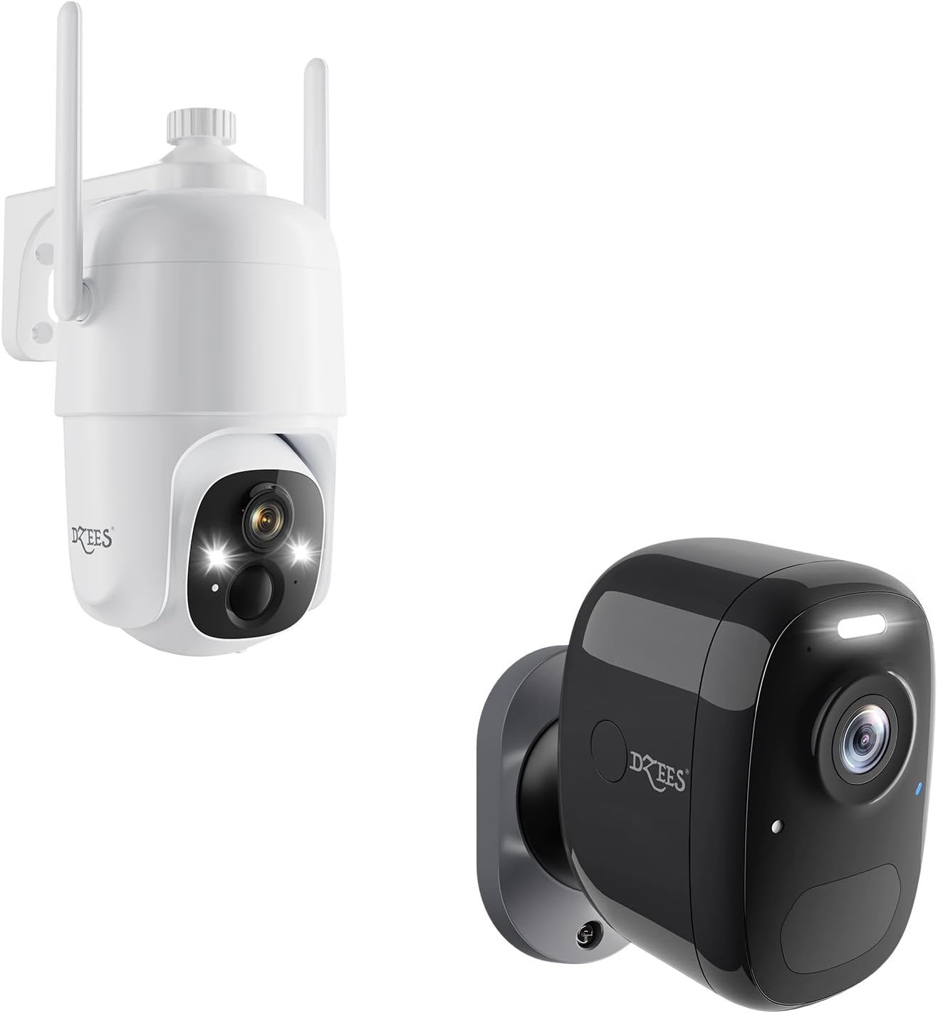 Amazon.com : Dzees 360° PTZ Security Cameras Wireless Outdoor WiFi, 2K ...