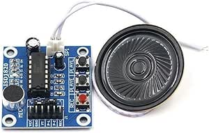 Amazon.com: ISD1820 Sound Voice Recording Playback Module with Mic ...