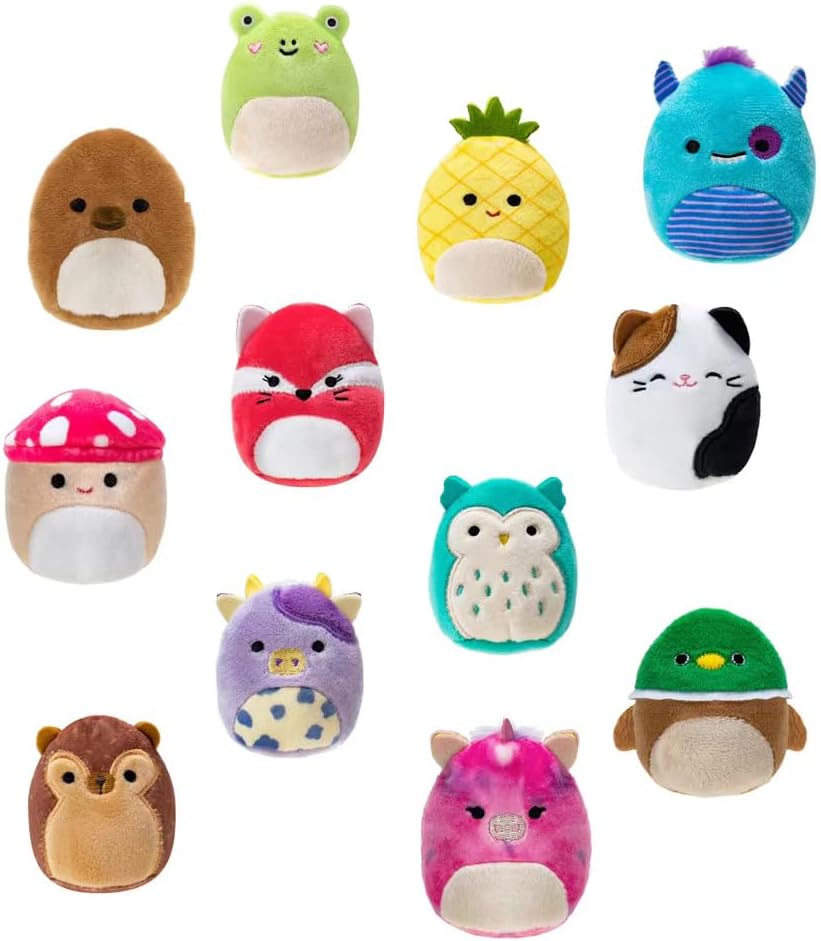 Squishmallows Mini All-Star Squad - 12 Fan Favorites, 2-inch ...