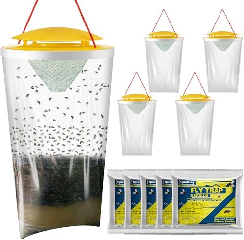 Amazon.com : Qualirey 5 Pack Large Fly Bags with Bait, Outdoor ...