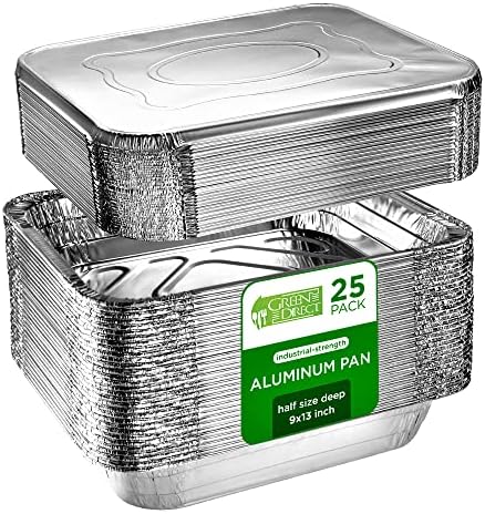 Amazon.com: PLASTICPRO Disposable 9 x 13 Aluminum Foil Pans With Lids ...