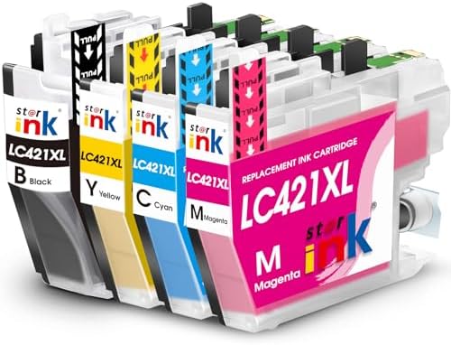 starink LC421XL Ink Cartridges Compatible with Brother LC-421XL LC-421 ...