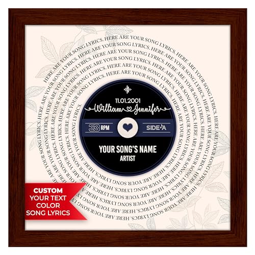 Amazon.com: SANTANNA Custom Gift for Him Personalized Record Print ...