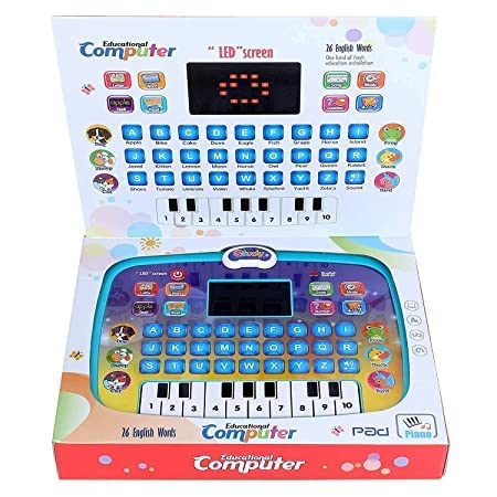 GRAPHENE® Educational Learning Kids Laptop Computer Plus Piano with led ...